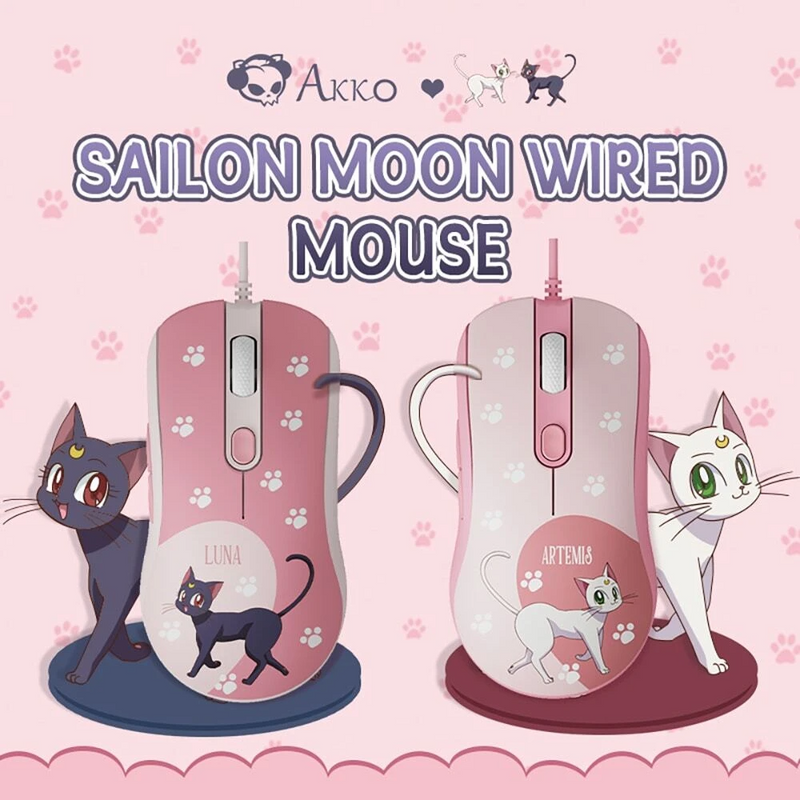 Akko AG325C Sailor Moon Crystal Wired Mouse | AKKO EU