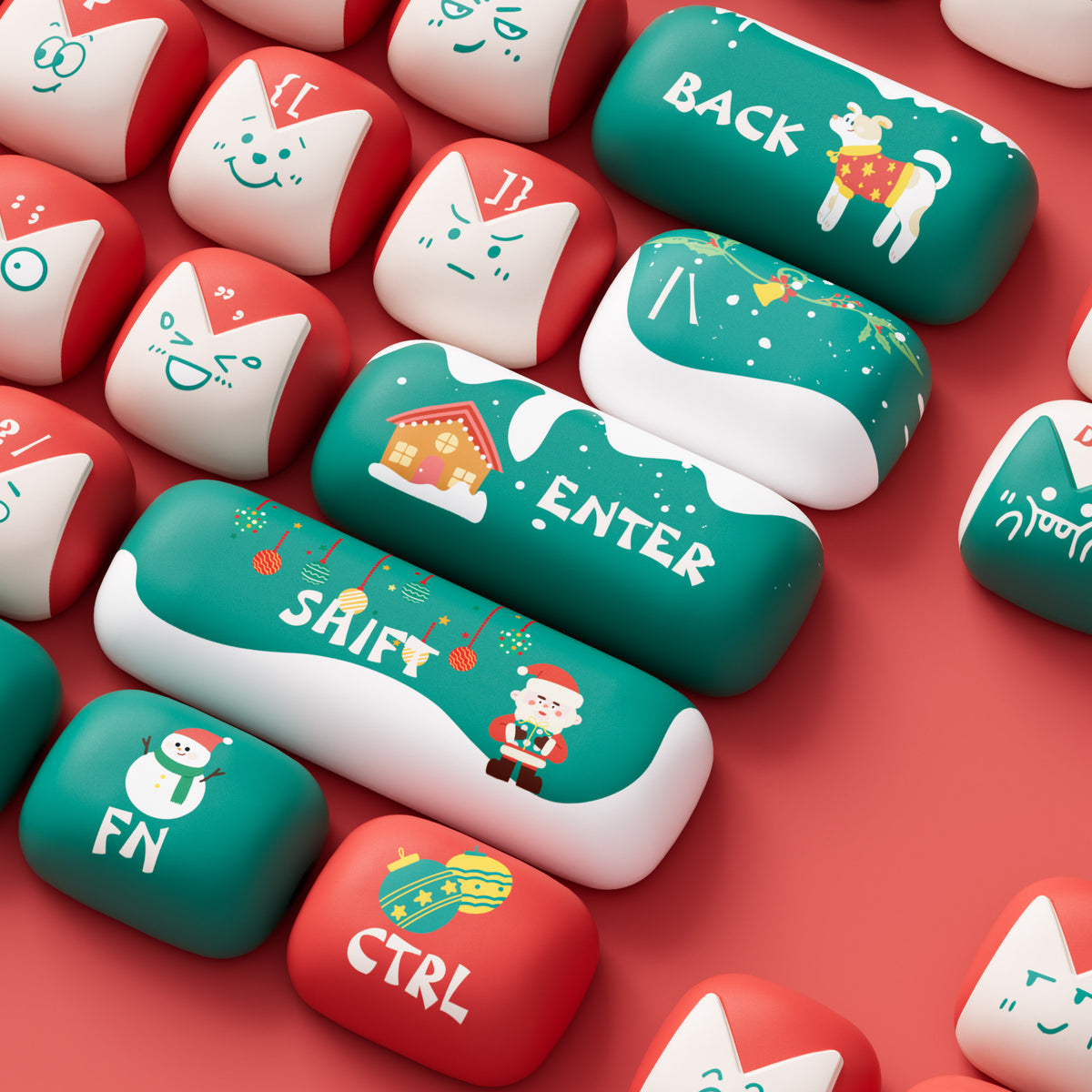 Akko Christmas Fantasy PBT Keycap Set (137-key) | AKKO EU