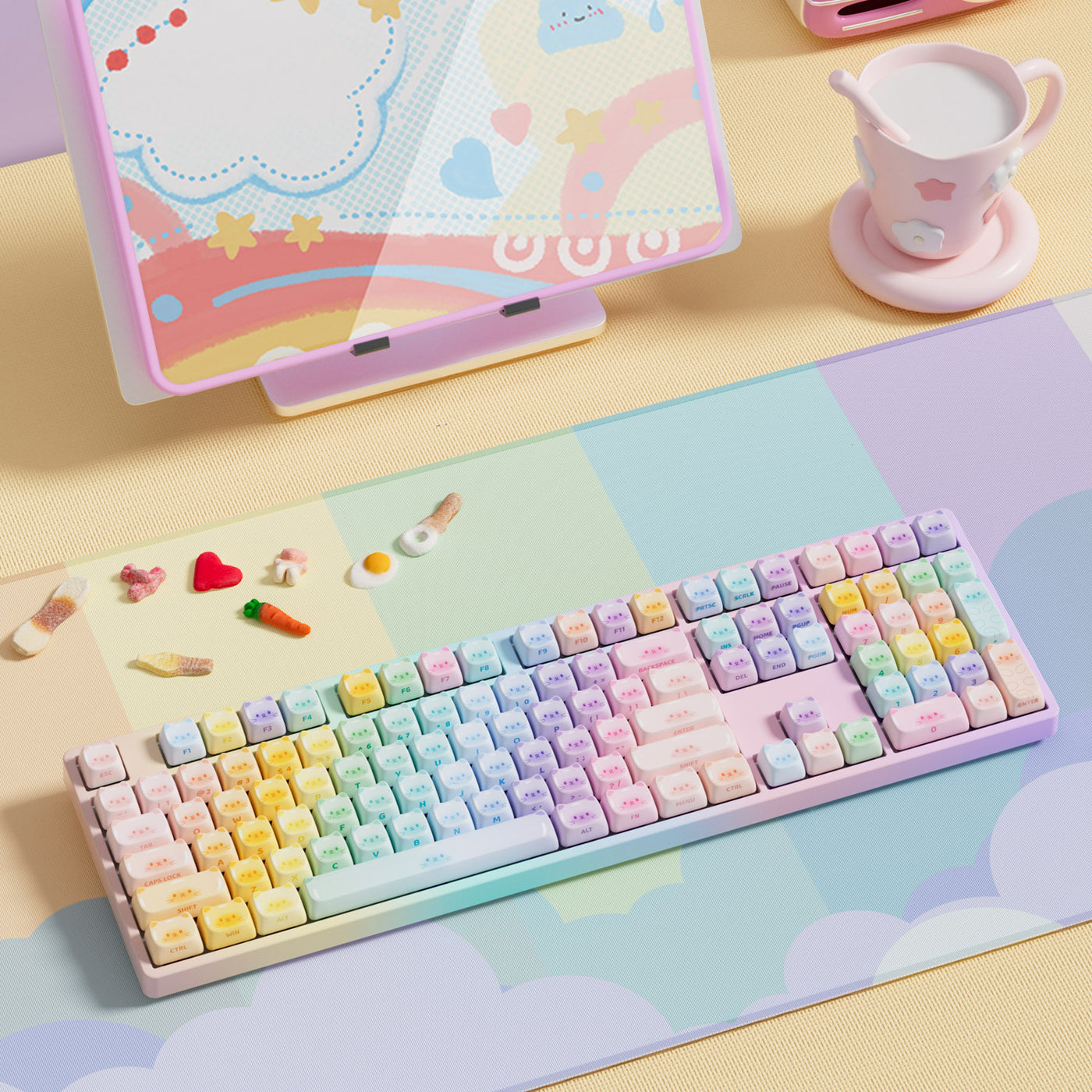 Akko Colorful Cats Keycap Set (142-key) | AKKO EU