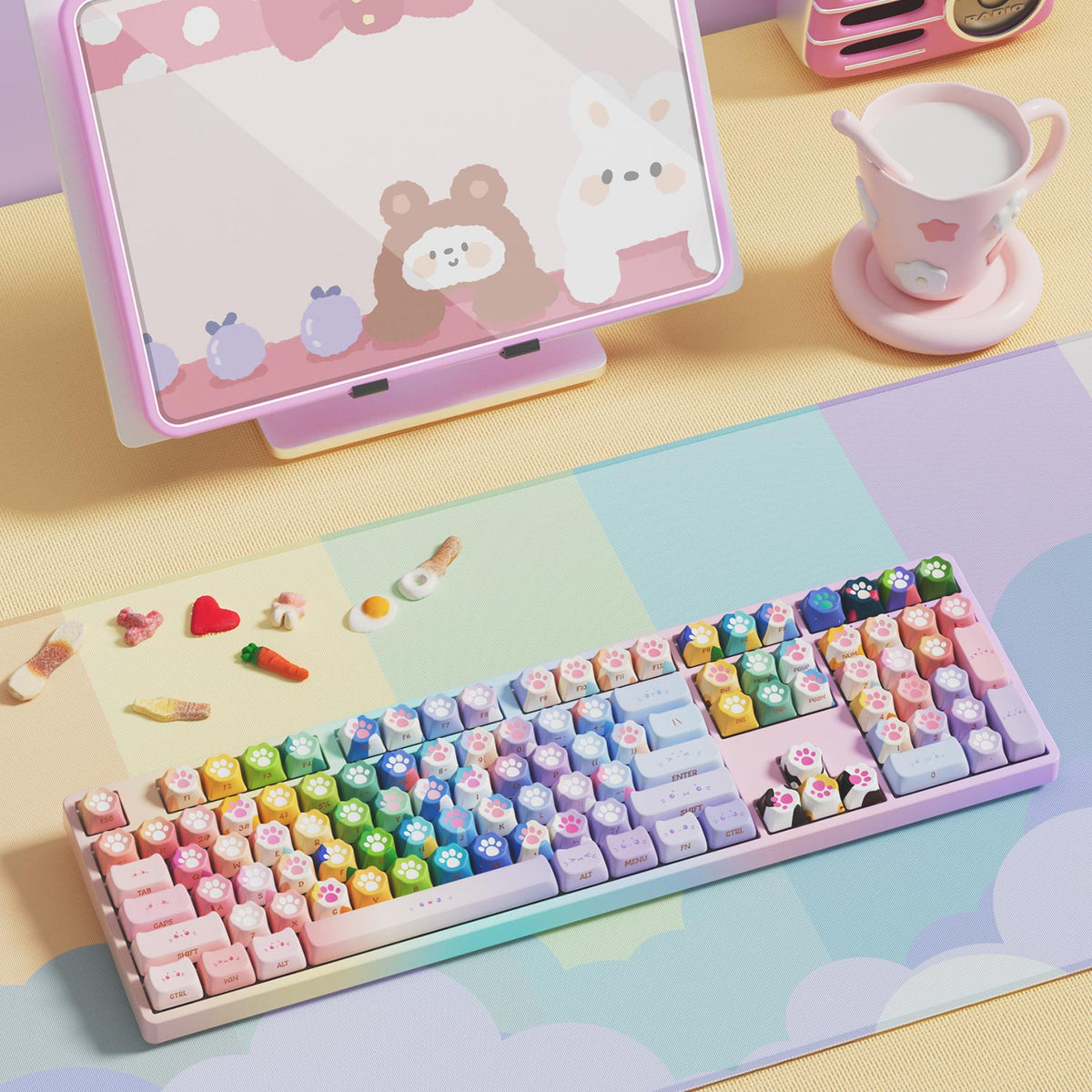 Akko Kitty Paws Keycap Set (142-key) | AKKO EU