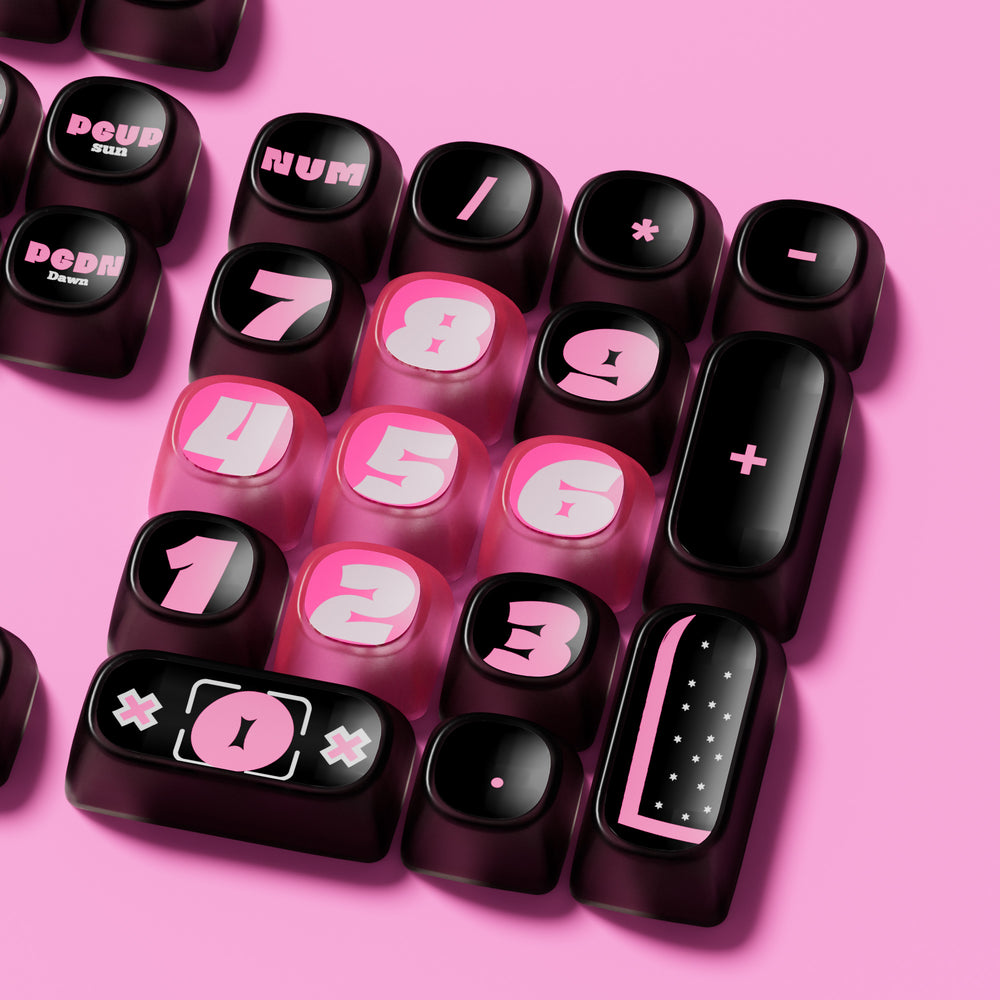 Pink Phantom Pudding Keycaps (139-key)