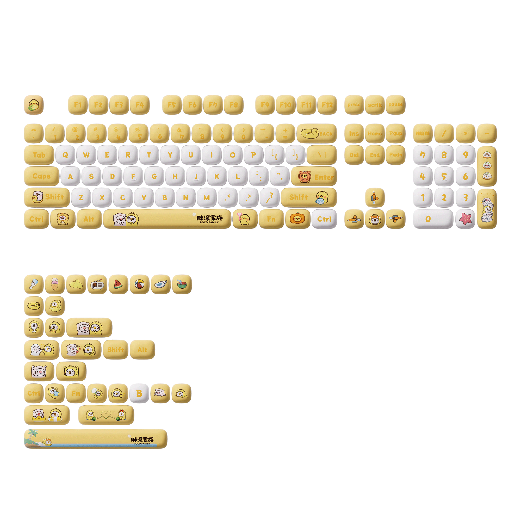 Akko POCO Family - POCO Duck Keycap Set (136-key) | AKKO EU