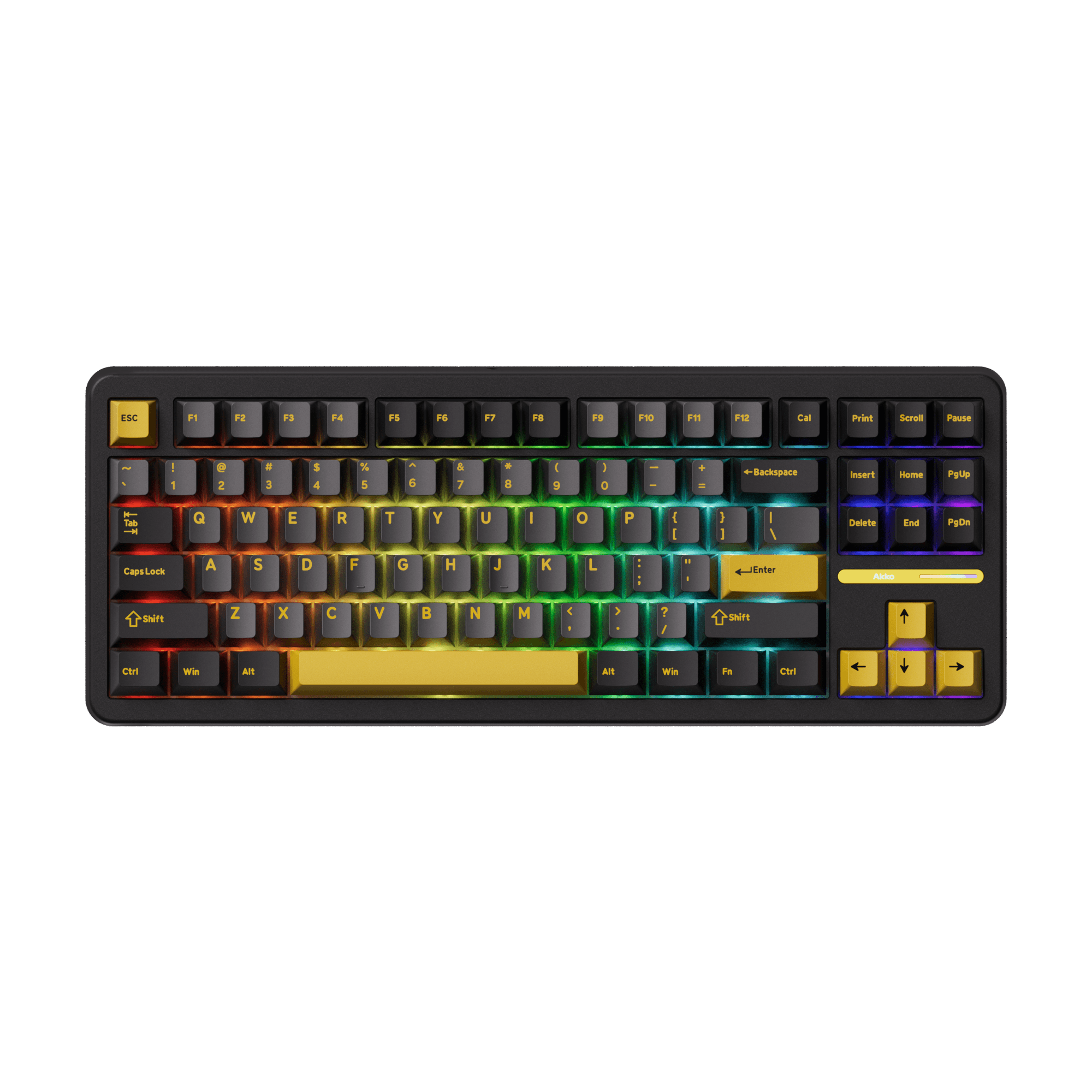 Akko Black & Gold TAC87 Mechanical Keyboard | AKKO EU
