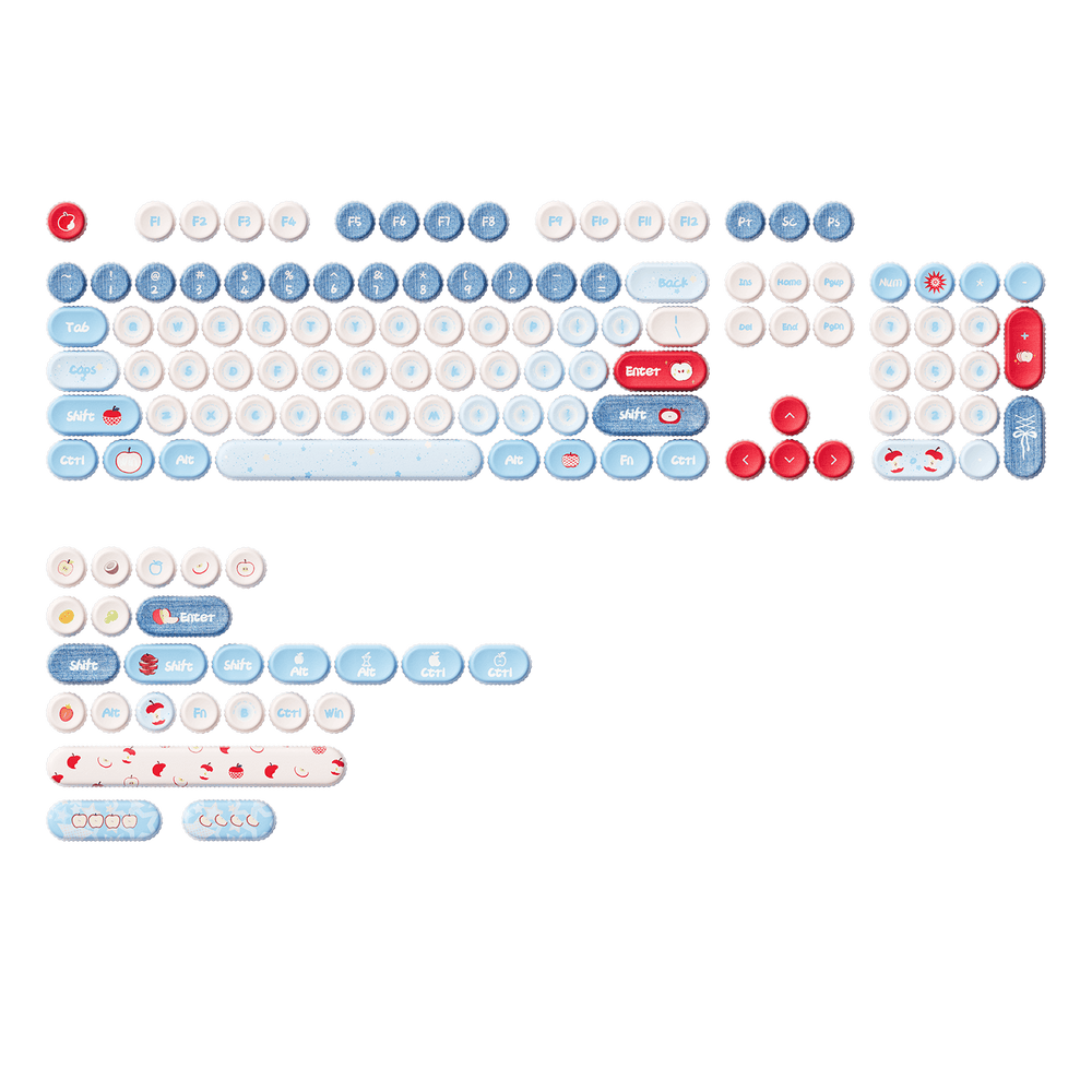 Akko Apple Wave BottleCap Keycaps Set (131-key) | Akko EU