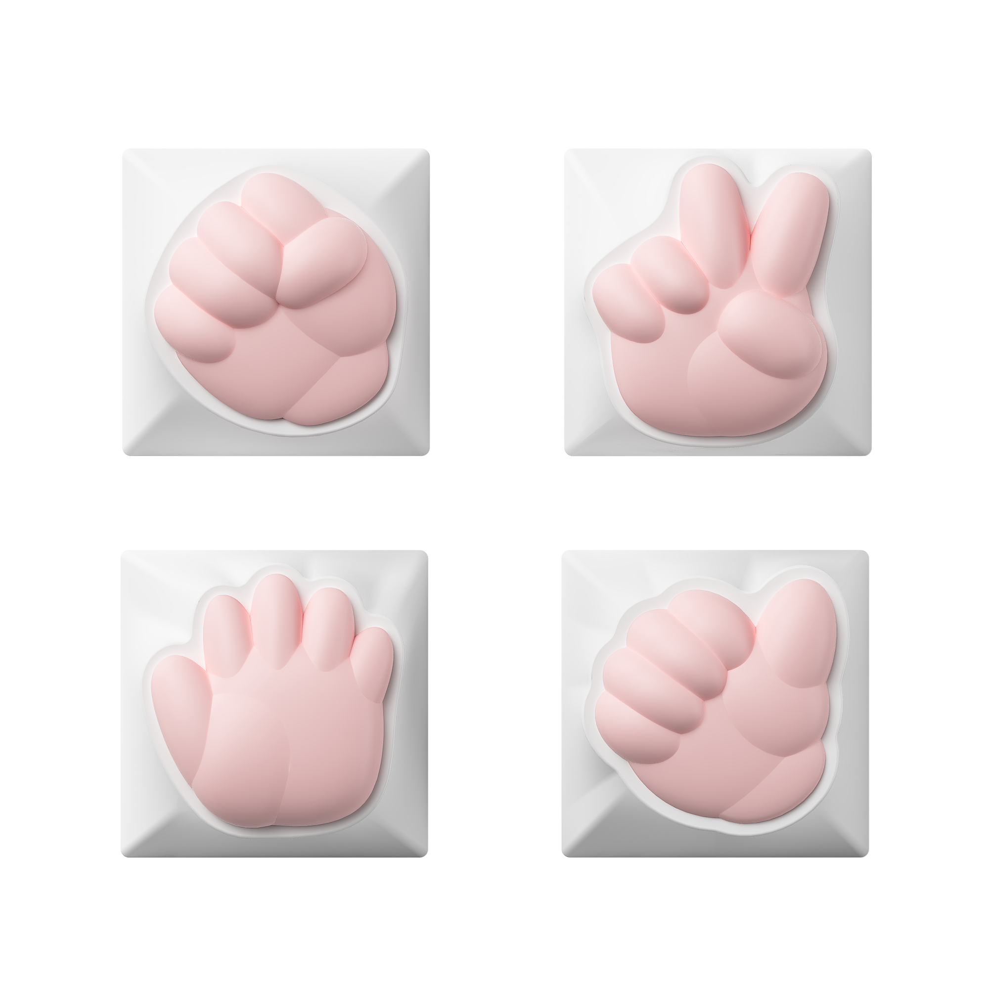 Akko Rock Paper Scissors and Praise Artisan Keycaps | AKKO EU