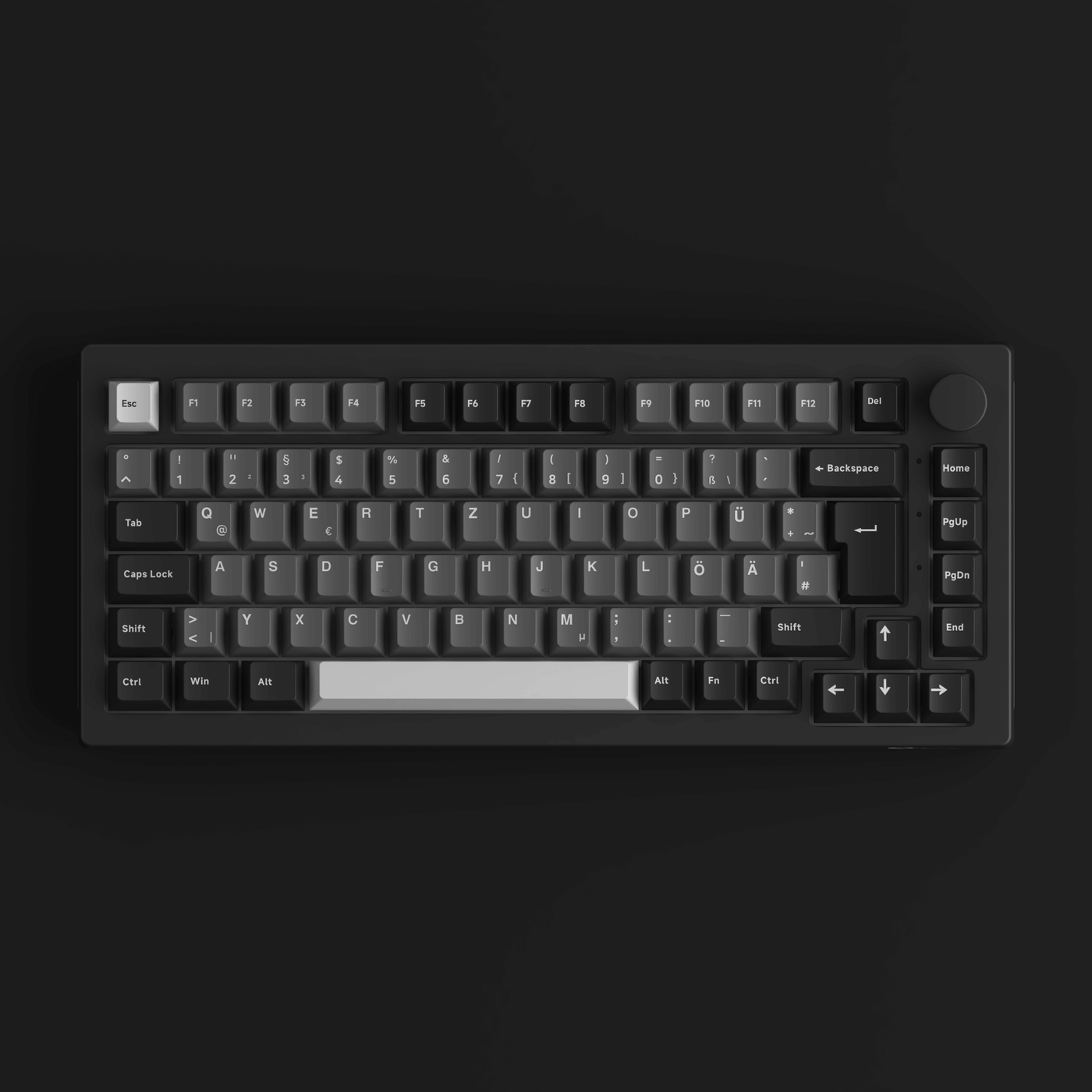 Akko Black & Silver 5075B Plus ISO Mechanical Keyboard | AKKO EU