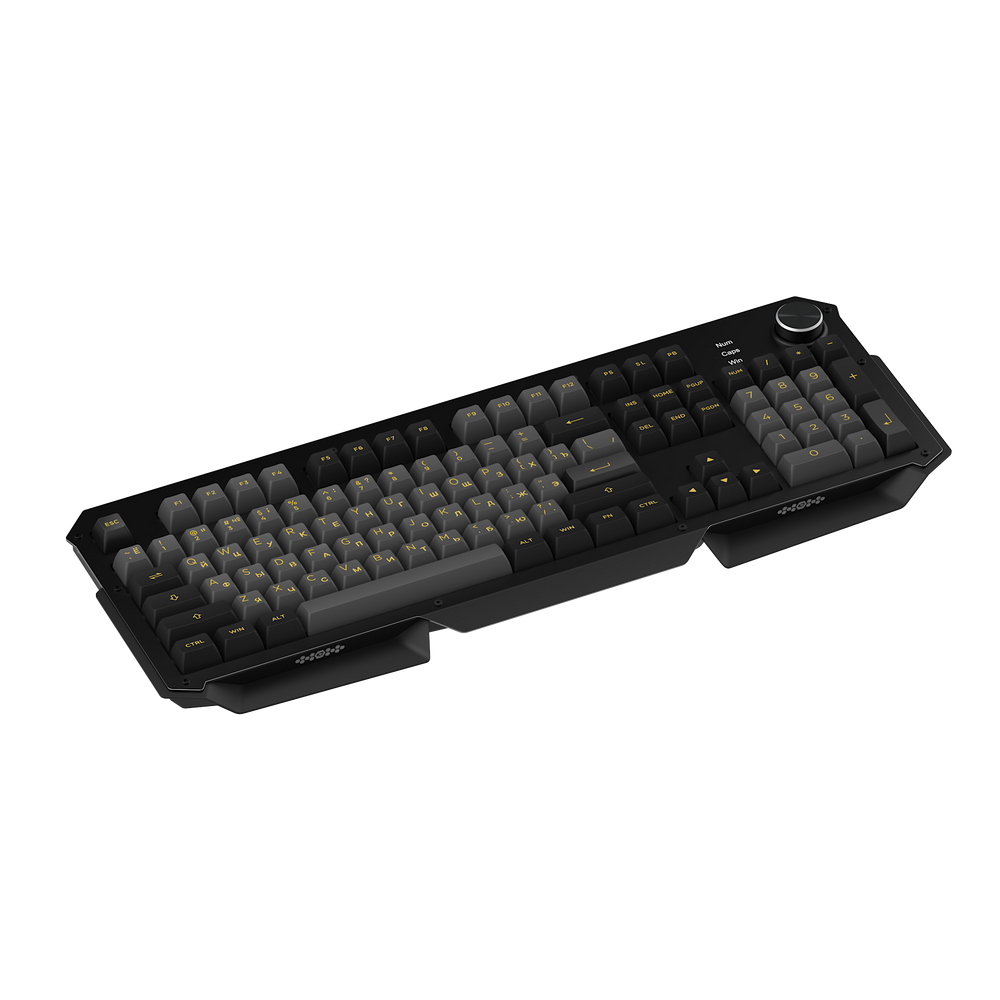 Akko Black & Gold 6104 Russian Mechanical Keyboard | AKKO EU