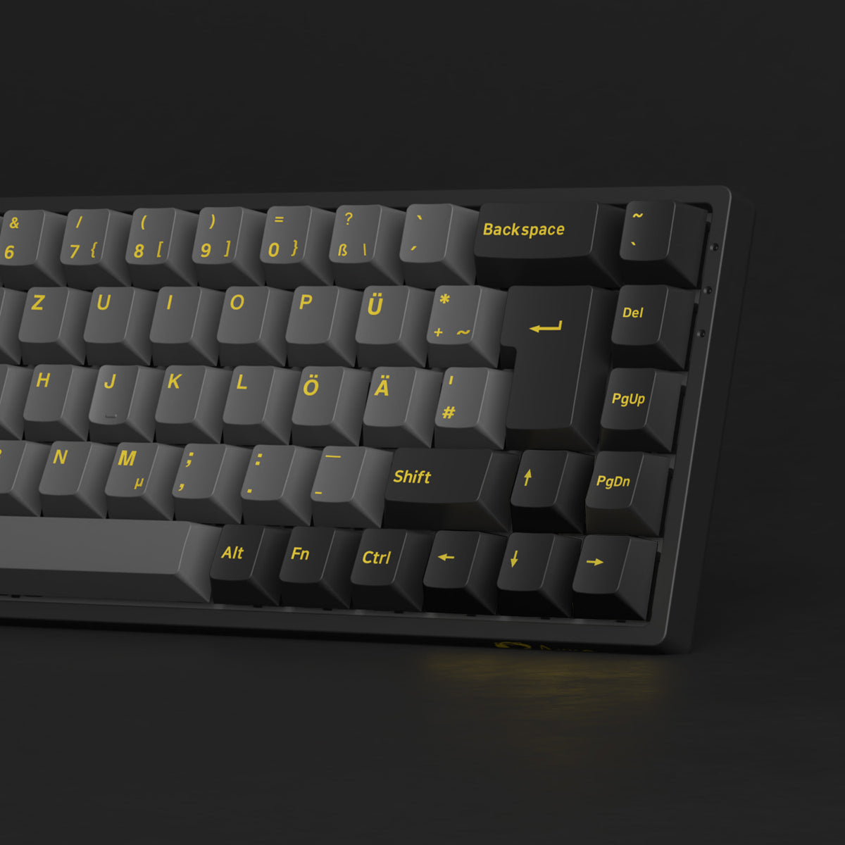 Akko Black & Gold ISO Nordic Keycap Set (76-key) | AKKO EU