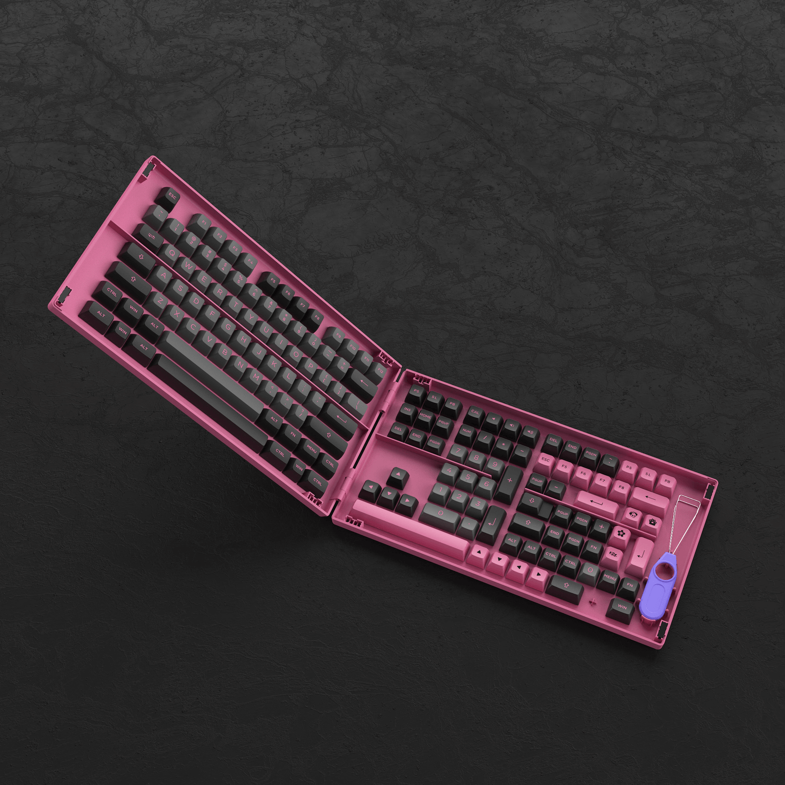 Akko Black & Rose Keycap Set(197-Key) | AKKO EU
