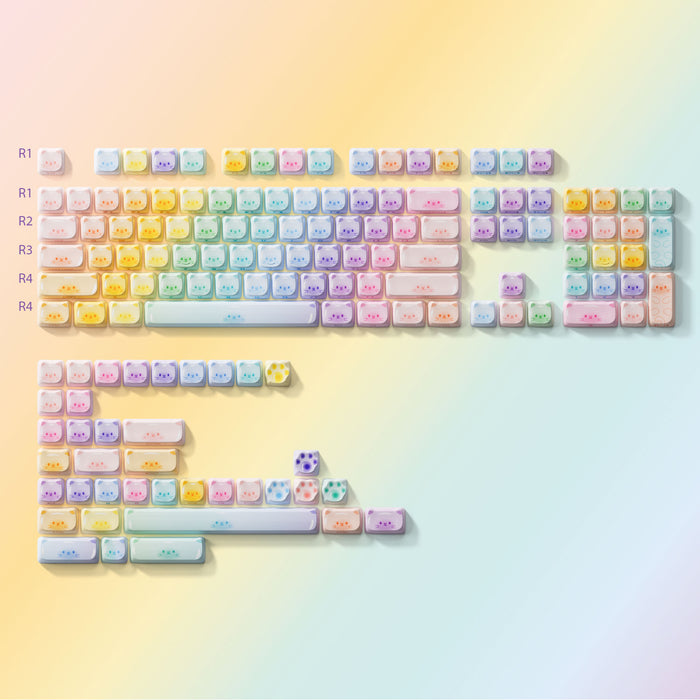 Akko Colorful Cats Keycap Set (142-key) | AKKO EU