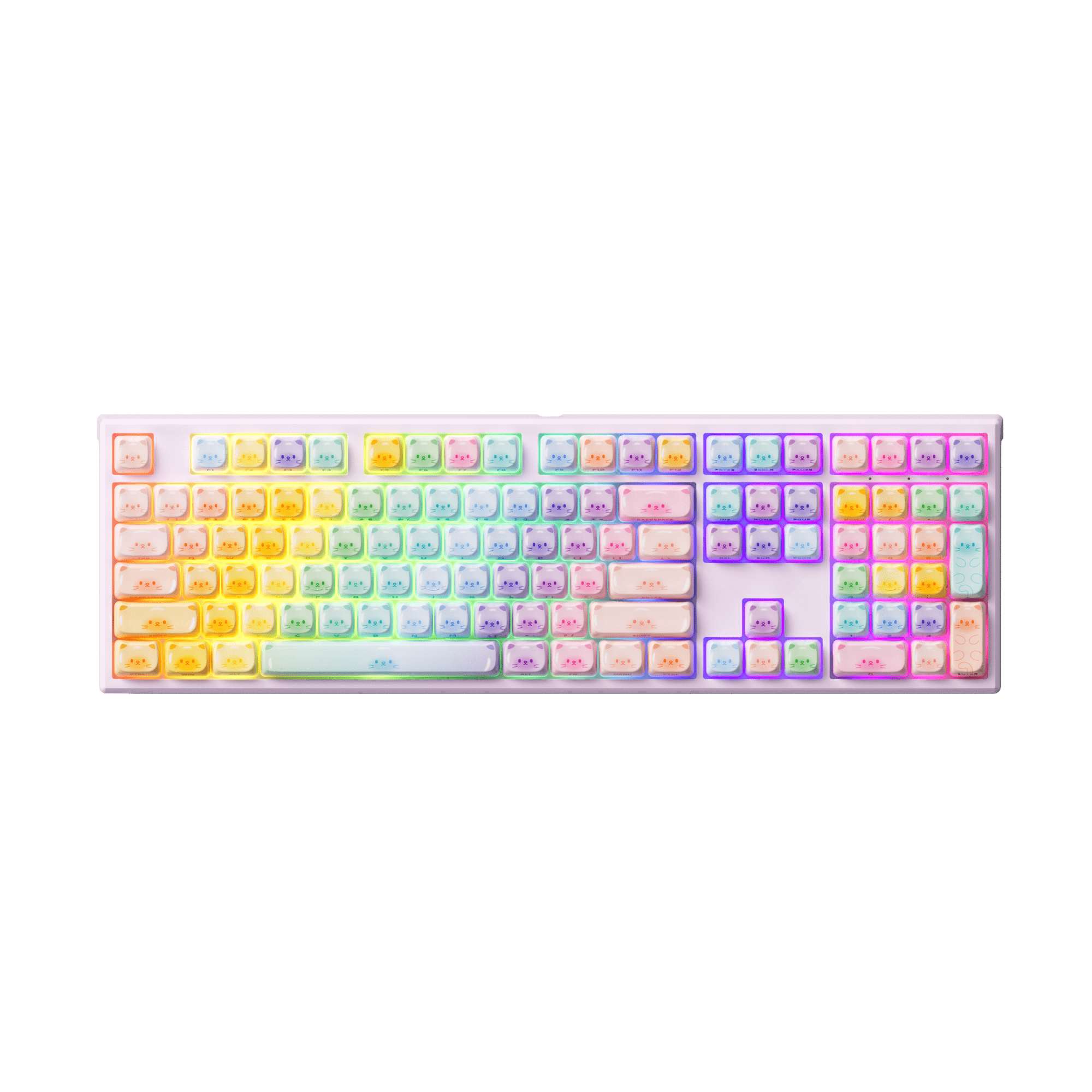 MonsGeek MG108B Colorful Cats Full Size Mechanical Keyboard | AKKO EU