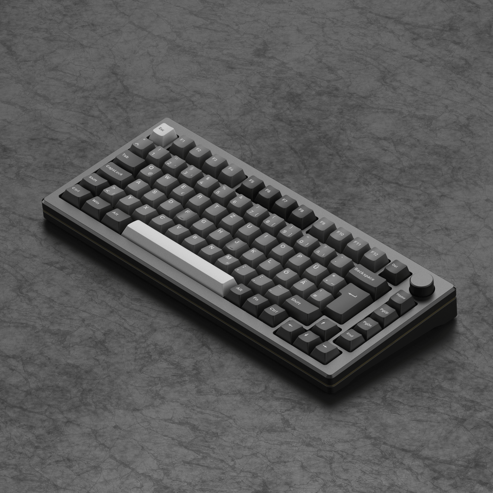 Akko MOD 007B HE Black & Silver ISO Keyboard | AKKO EU