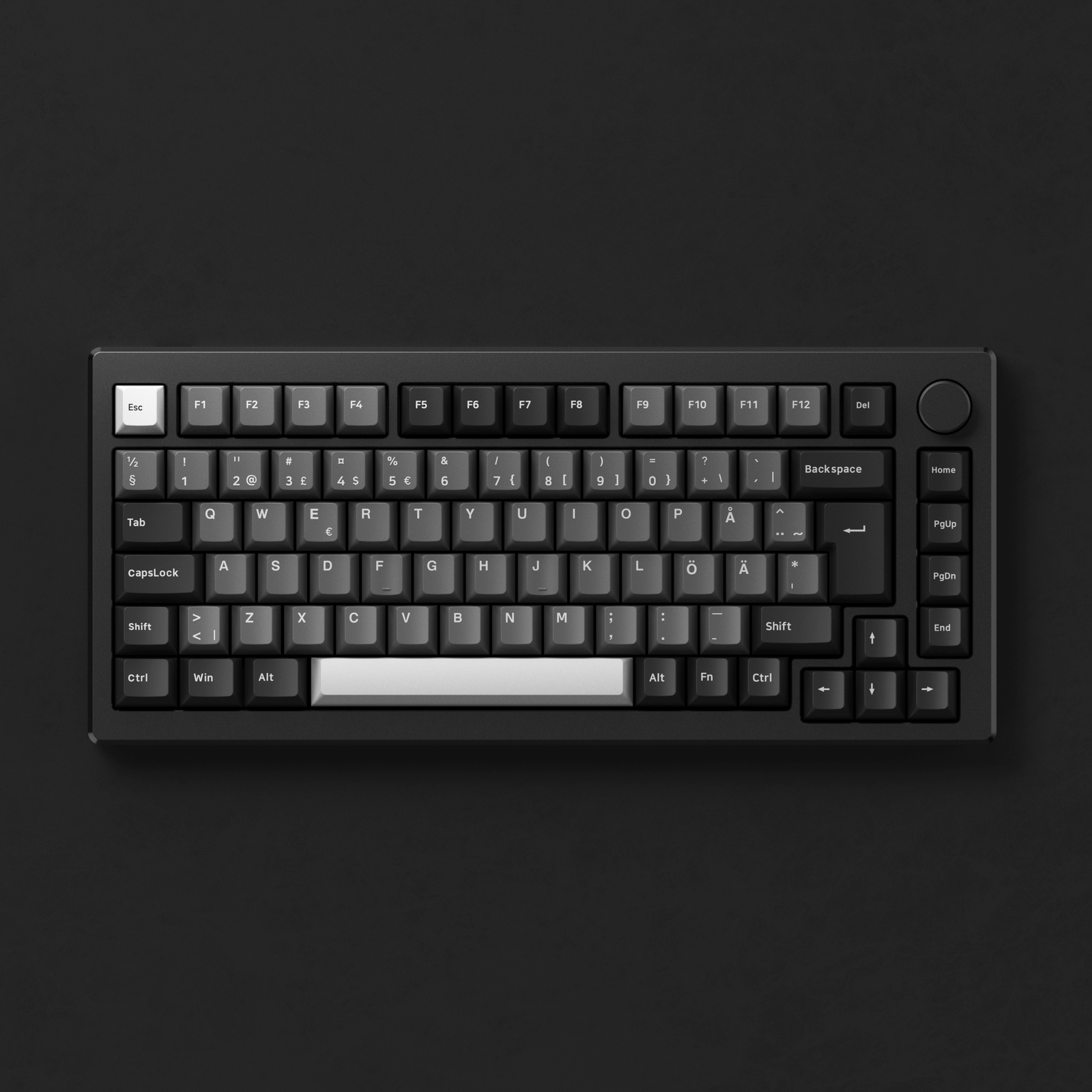 Akko MOD 007B HE Black & Silver ISO Keyboard | AKKO EU