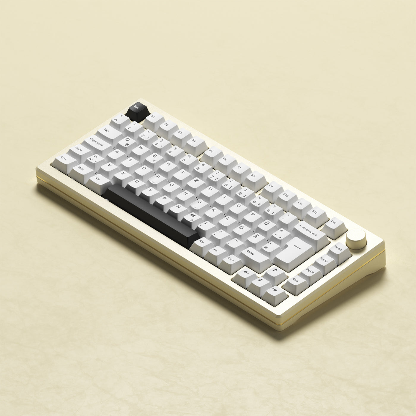 Akko MOD 007B HE Black on White ISO Magnetic Keyboard | AKKO EU