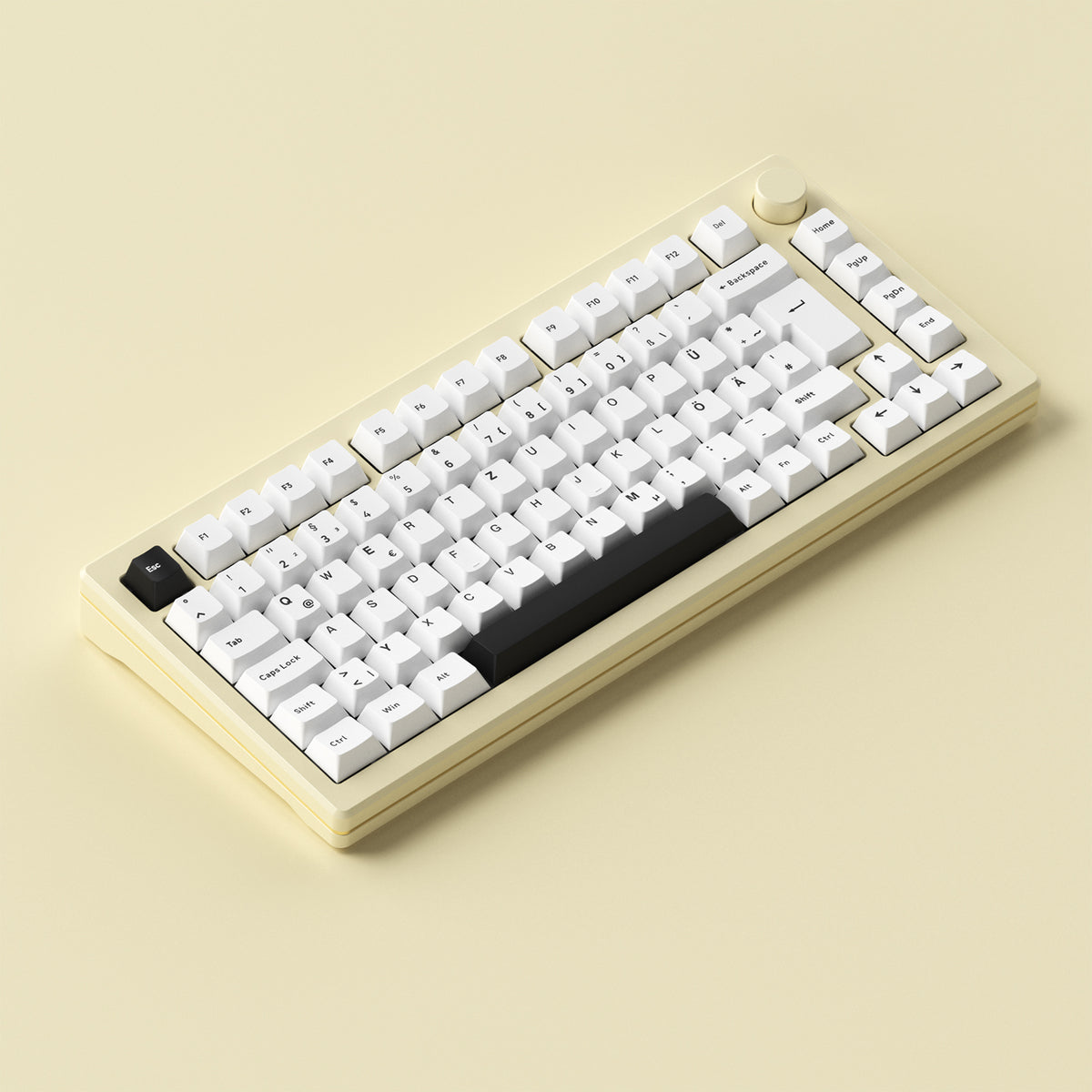 Akko MOD 007B HE Black on White ISO Magnetic Keyboard | AKKO EU