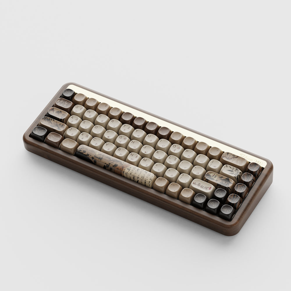 MU01 Mountain Seclusion Wooden Mechanical Keyboard