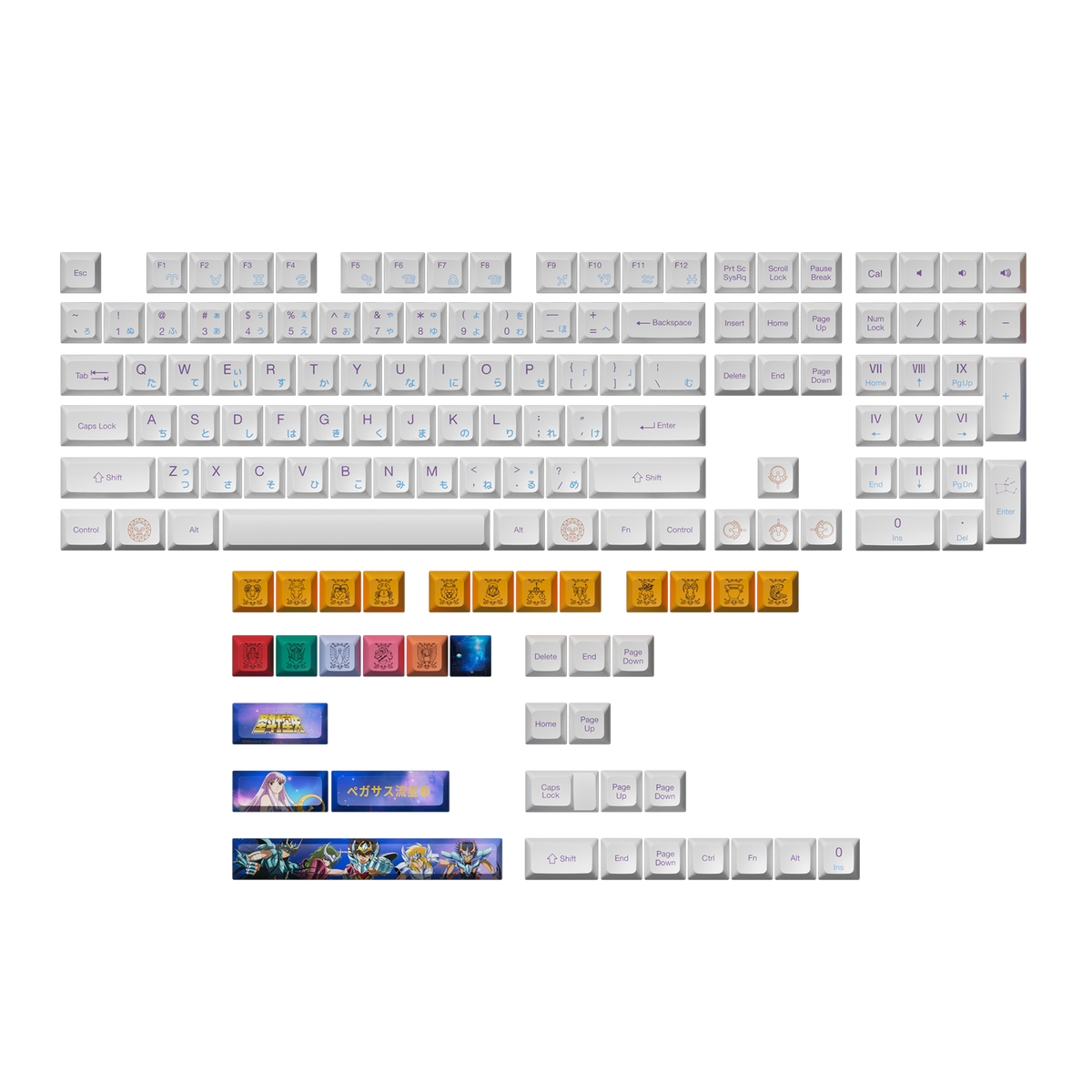 Akko Saint Seiya Keycap Set (145-key) | AKKO EU