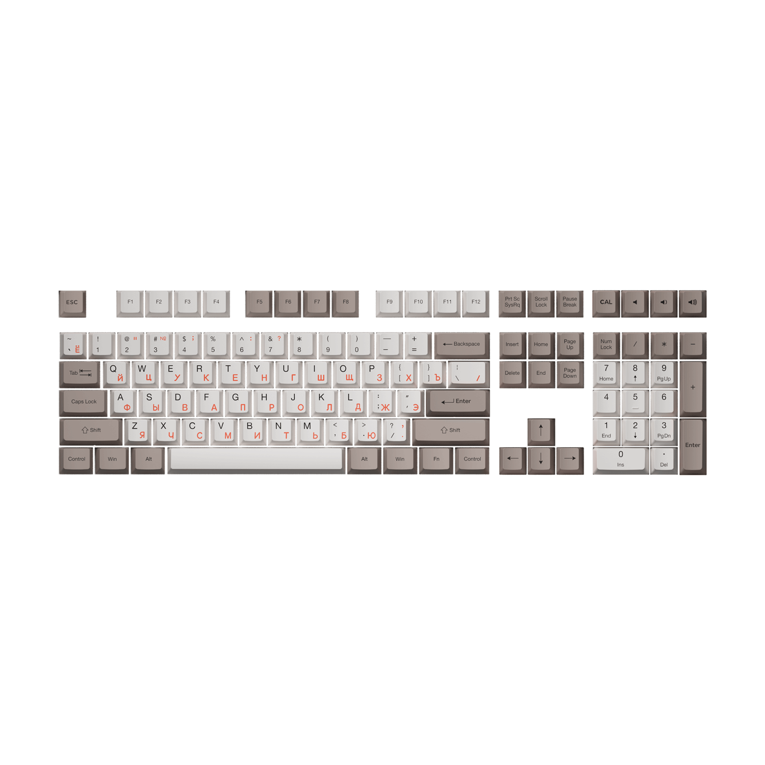 Akko Steam Engine Cyrillic Keycap Set (108-key) | AKKO EU
