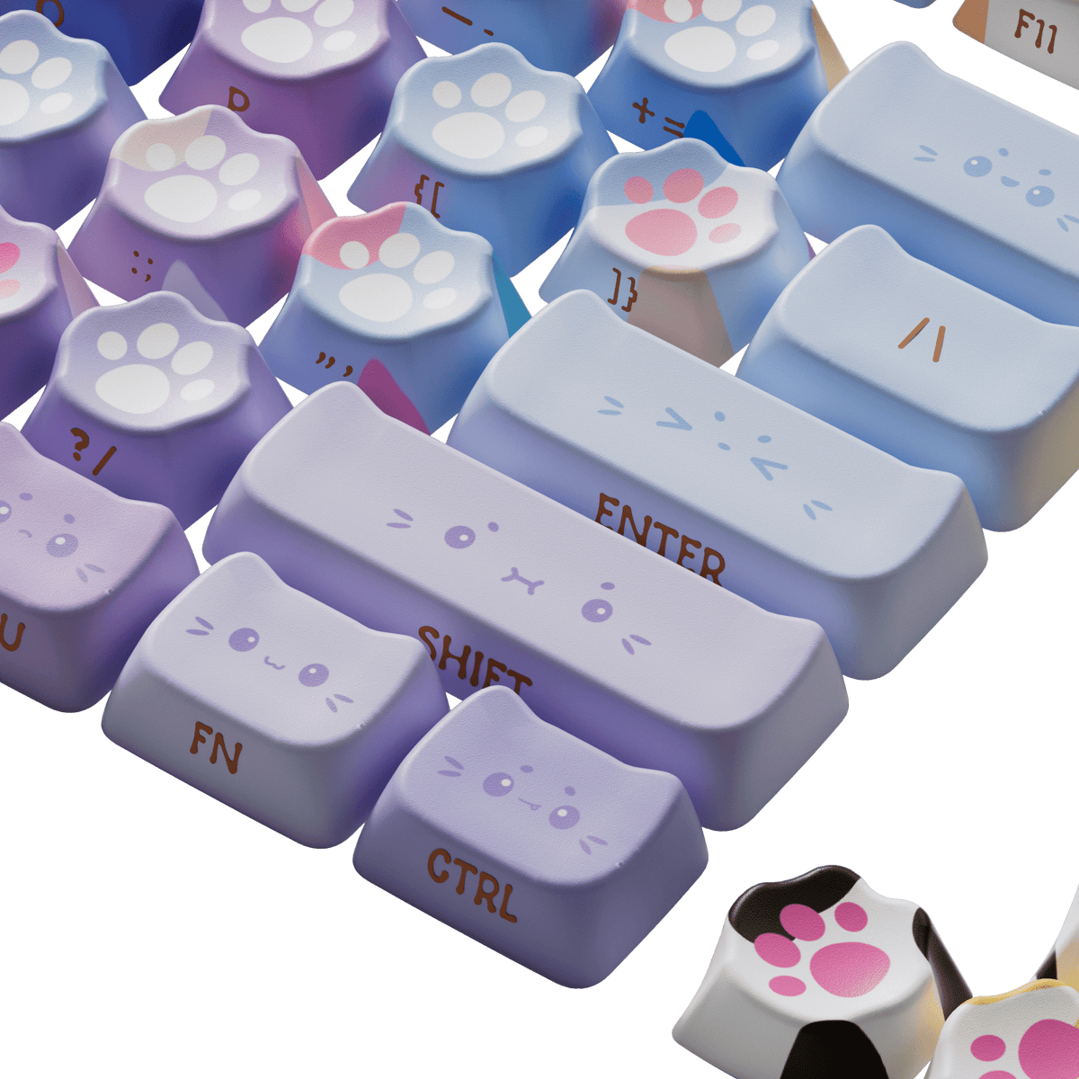 Akko Kitty Paws Keycap Set (142-key) | AKKO EU