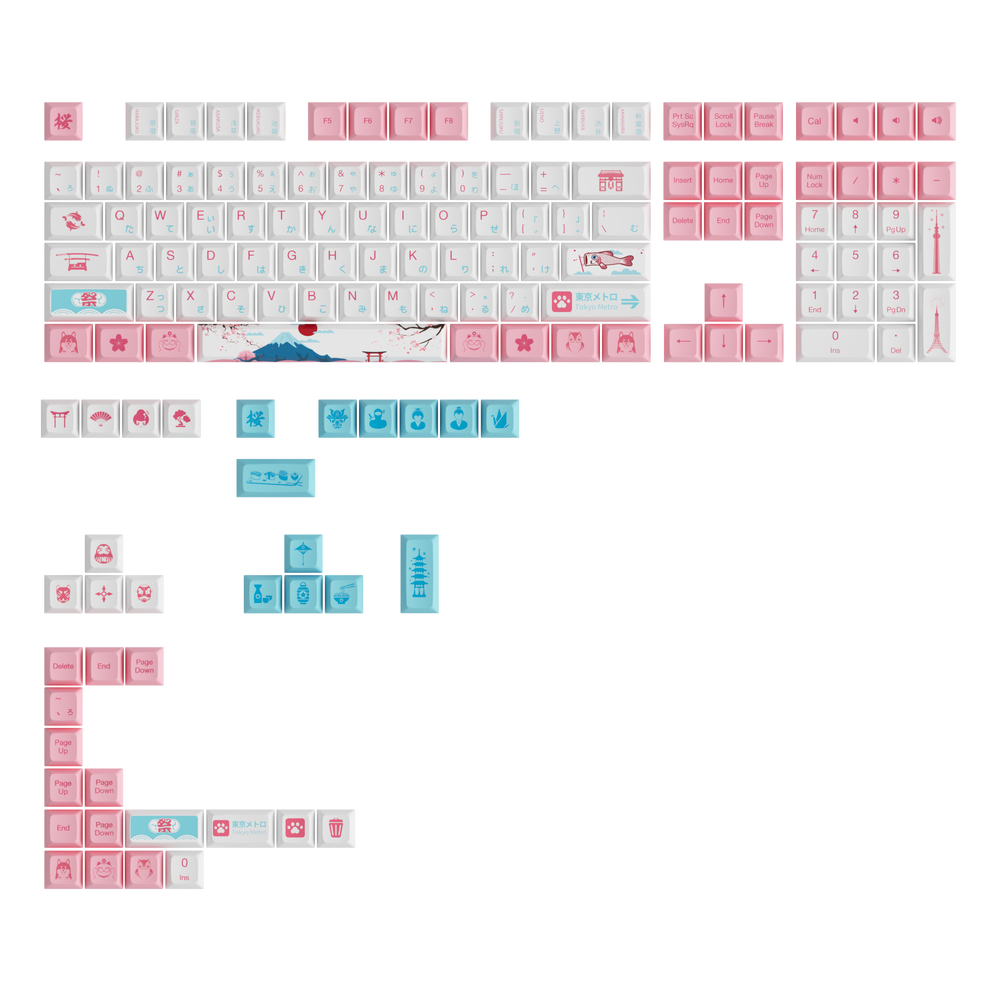OSA Profile Keycaps for Mechanical Keyboards| AKKO