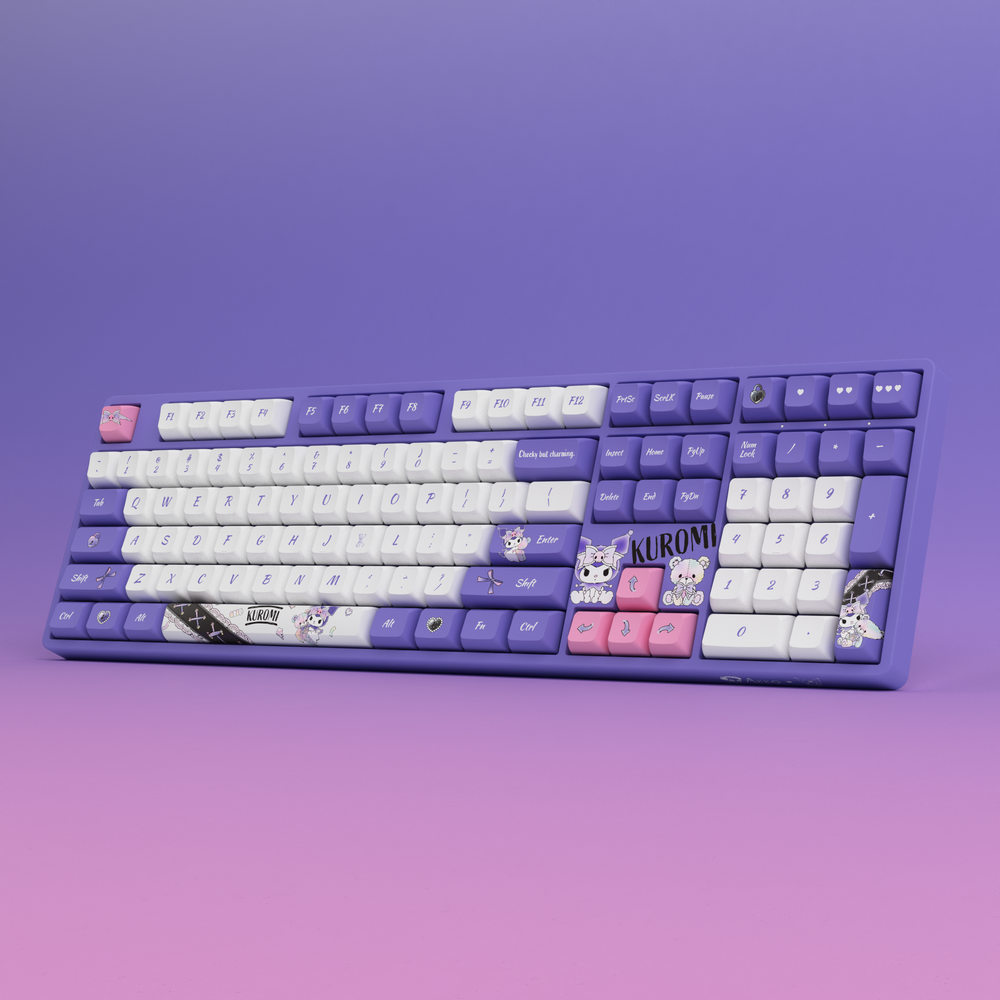Kuromi 5108B Plus Purple Mechanical Keyboard