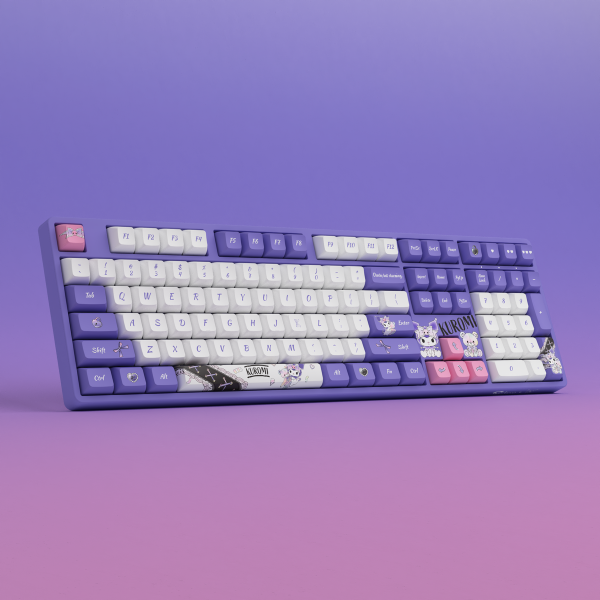 Kuromi 5108B Plus Purple Mechanical Keyboard