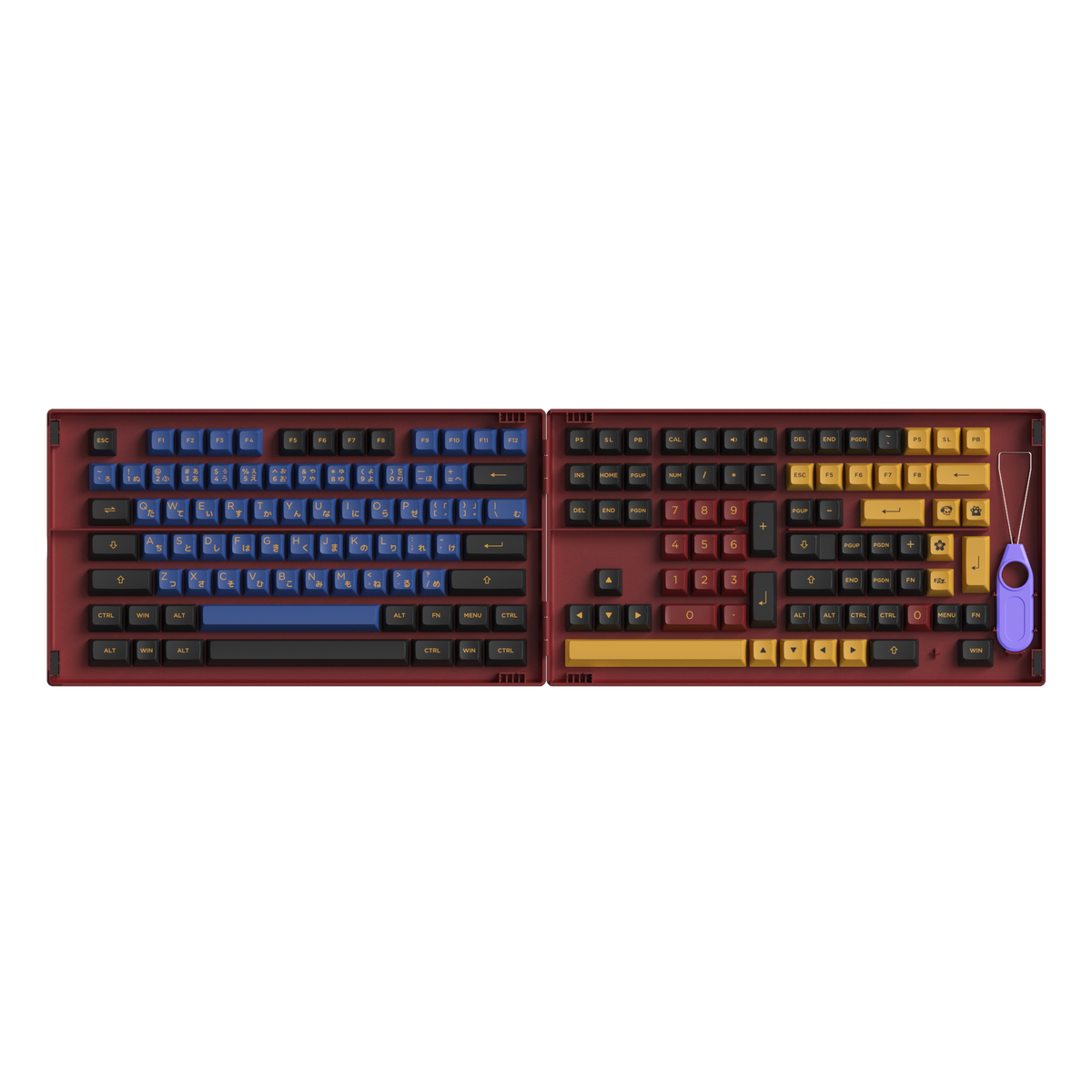 Akko Red & Blue Samurai Keycap Set (226-key) | AKKO EU