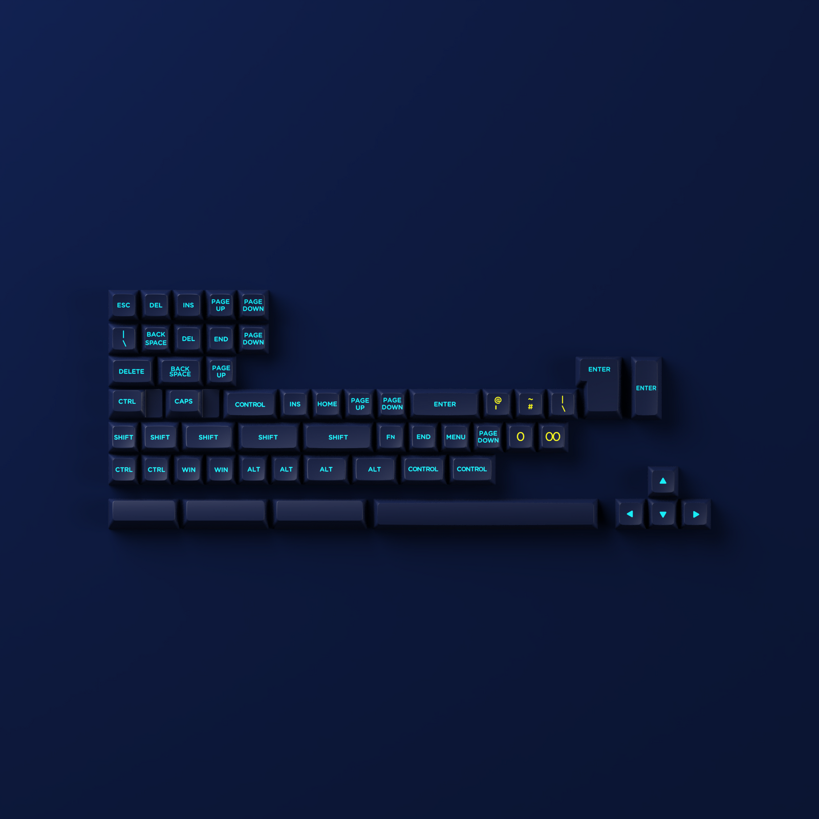 Starry Night Keycap Set (187-Key)